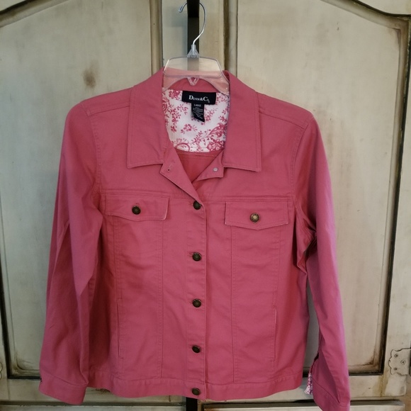 Denim&Co | Jackets & Coats | Denim Co Magenta Jacket | Poshmark